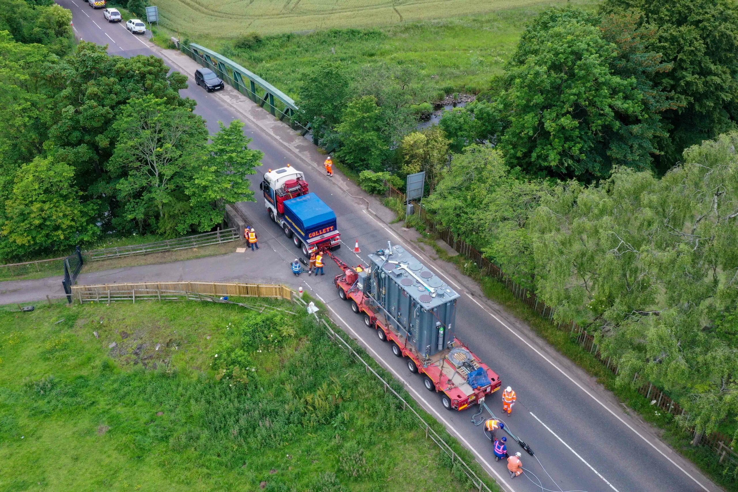 80 Tonne transformer for UK windfarm delivered - Power Transformer News